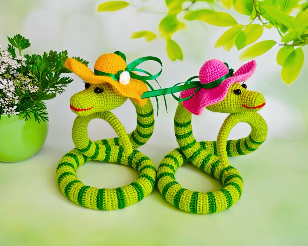 344 Crochet Pattern - Snake Boa Cobra Beauty Serpent - Amigurumi PDF ...