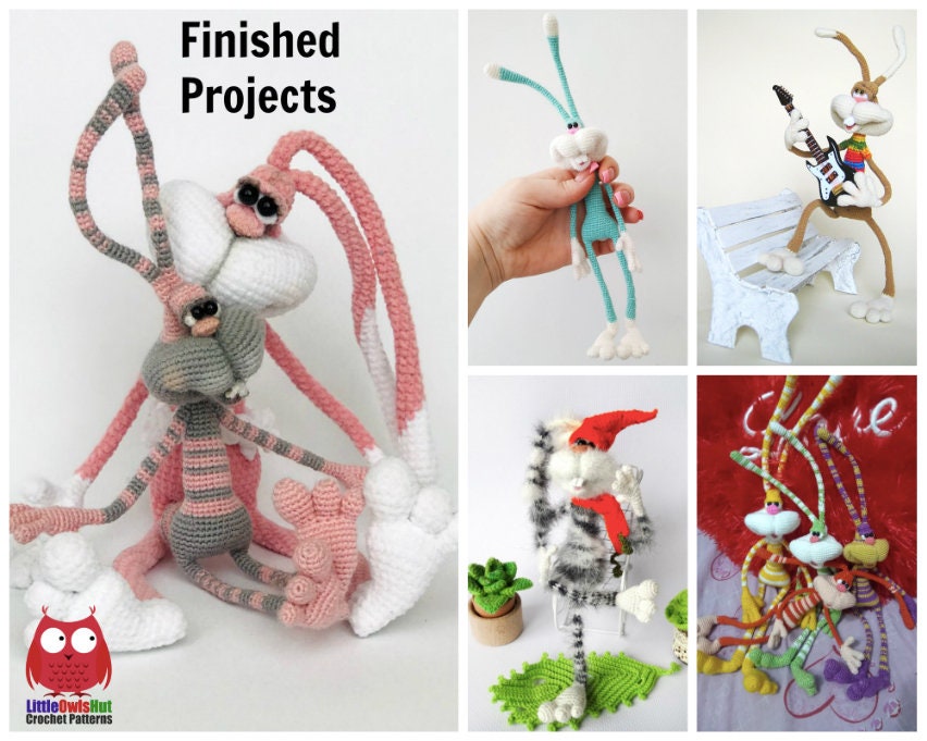 254 Crochet Pattern Rabbit Dude Small and Sailor Version 2 | Etsy UK