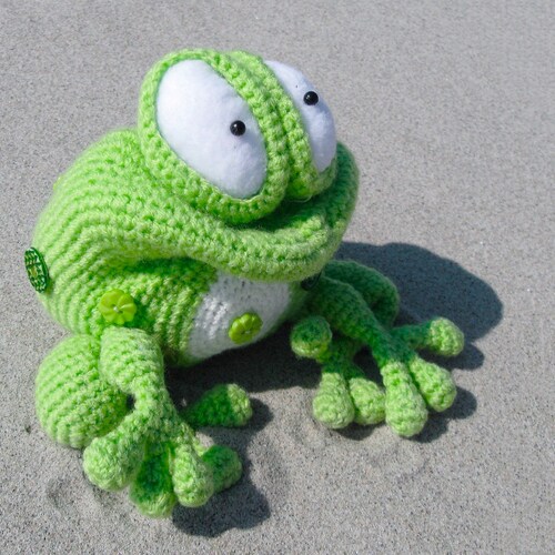Frog Potholder PDF Crochet Pattern Graph and Written - Etsy