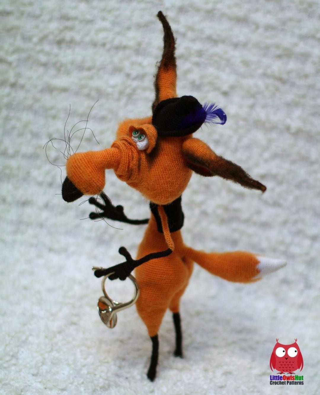 184 Fox Crochet Pattern - Hans-fritz Von Rosenblatt the Fox - Amigurumi ...