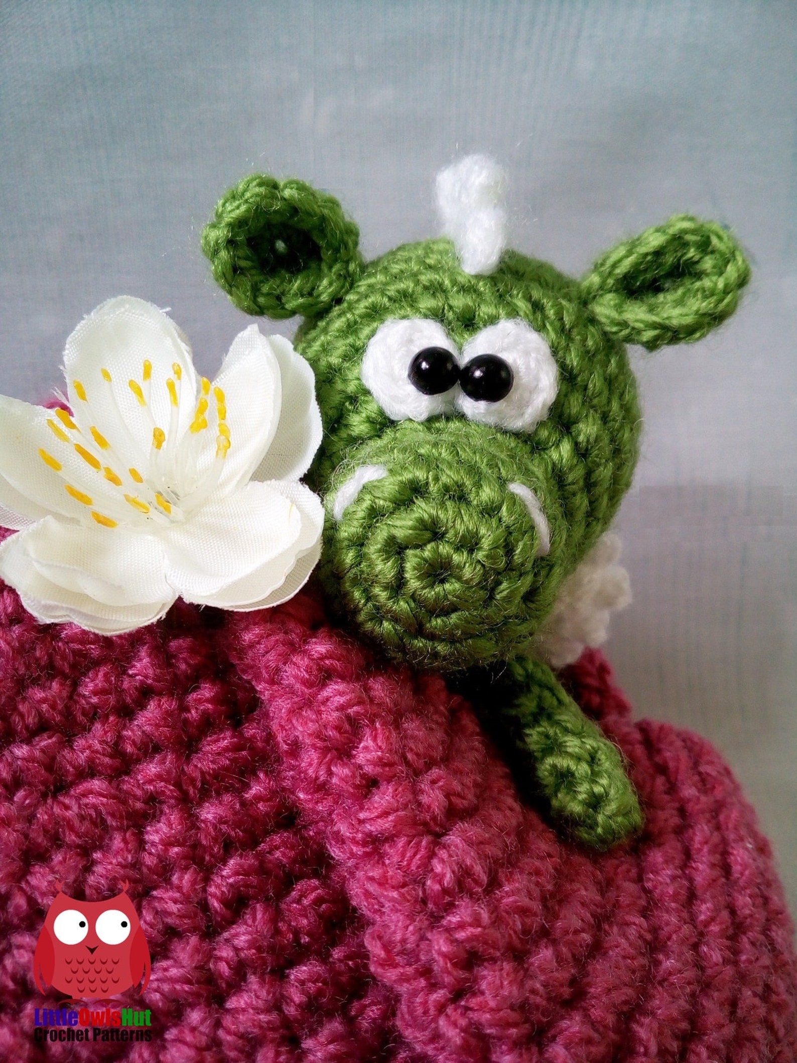 272 Crochet Pattern - Little Dragon - Dinosaur Amigurumi PDF File by ...