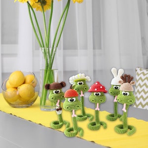 347 Crochet Pattern - Snake Cable Tie, Lucky Charm, Plant Decor, Napkin ...