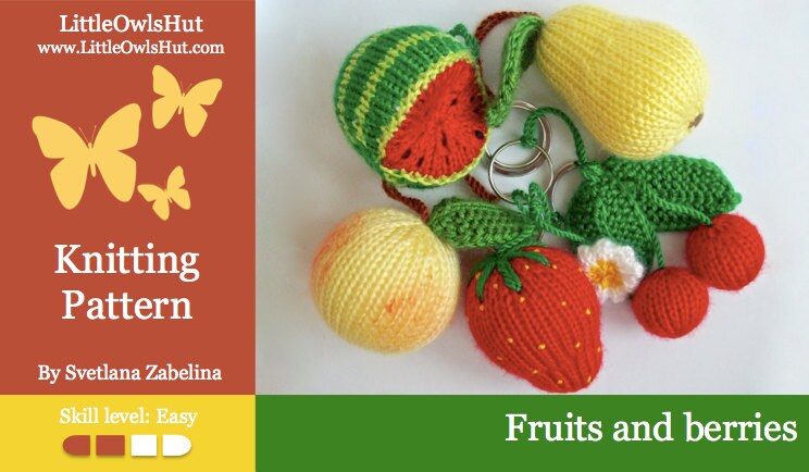 113 Knitting Pattern Fruits and Berries Amigurumi by | Etsy