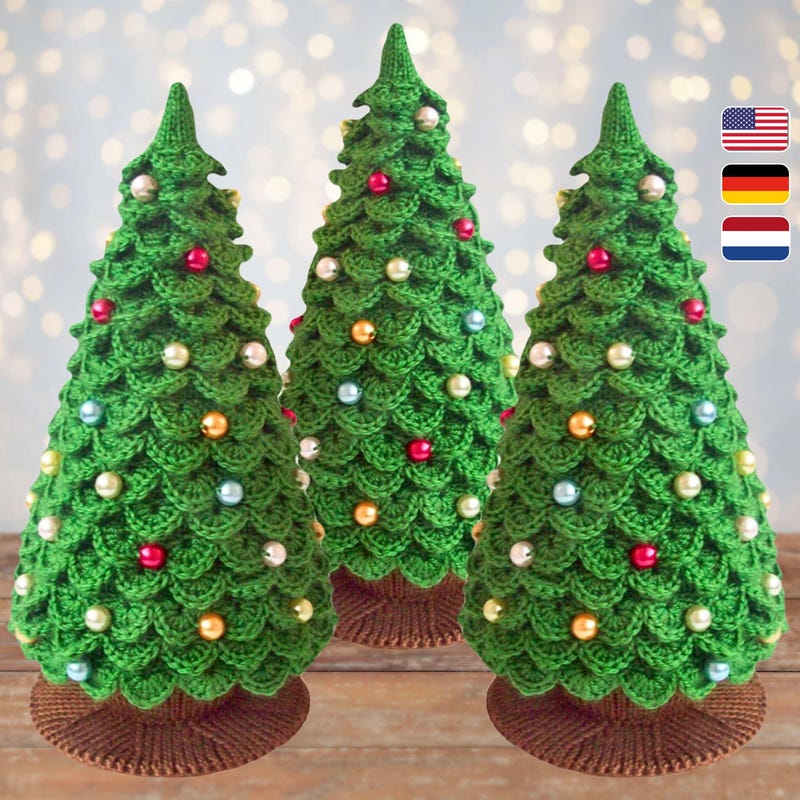 Christmas Tree Ornaments for Knitters - Etsy