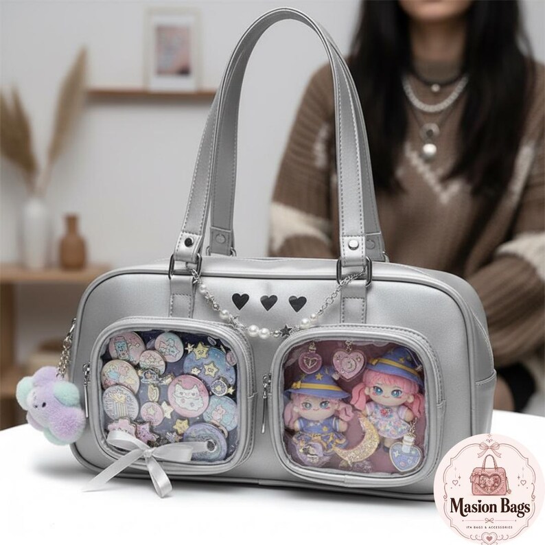 Mini Plushie Display Ita Shoulder Bag for Anime Collectors, Cute Doll ...