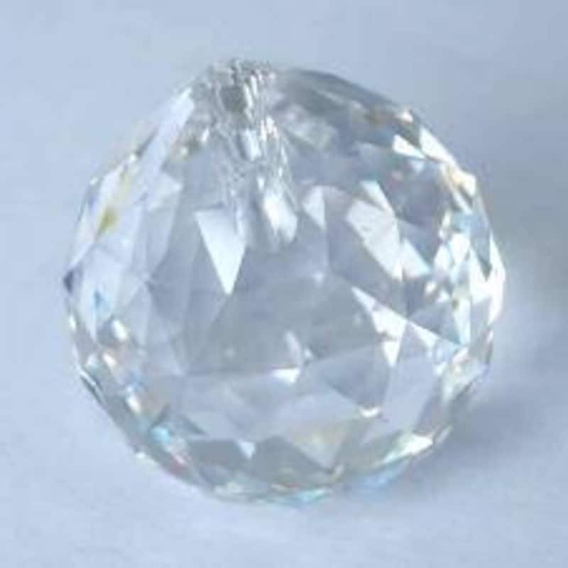 Faceted Crystal Ball - Etsy