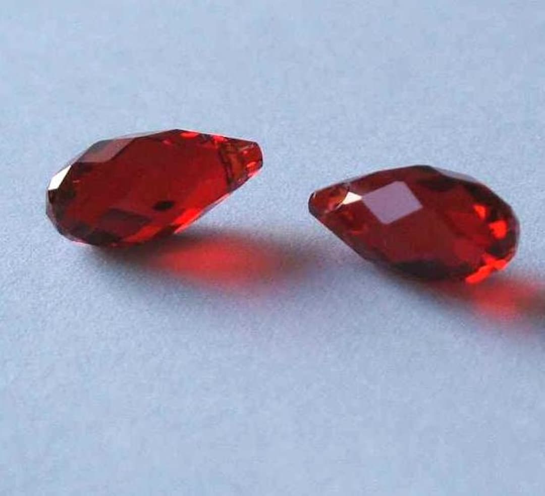2 SWAROVSKI 6010 Briolette Crystal Beads 11mm SIAM - Etsy