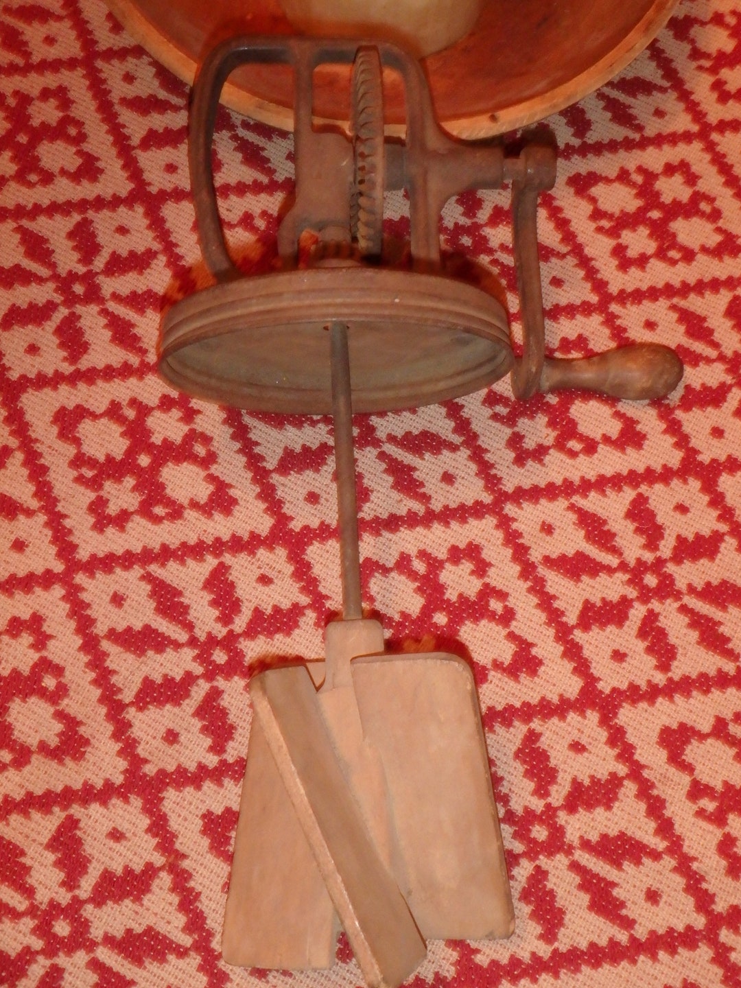 Old Butter Churn Paddle Lid ONLY - Etsy