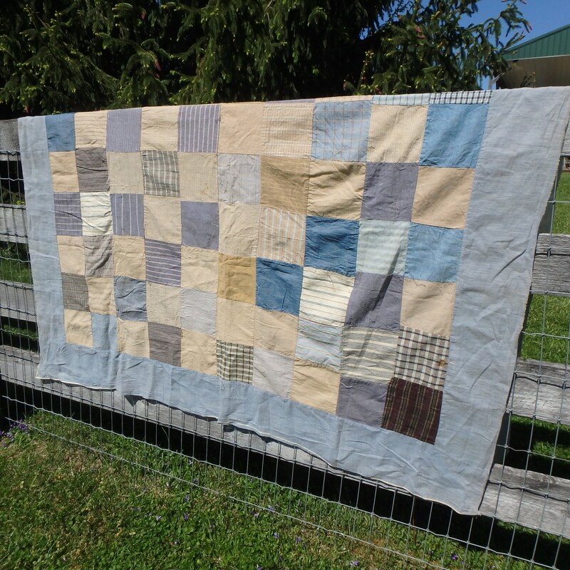 Primitive Quilt - Etsy