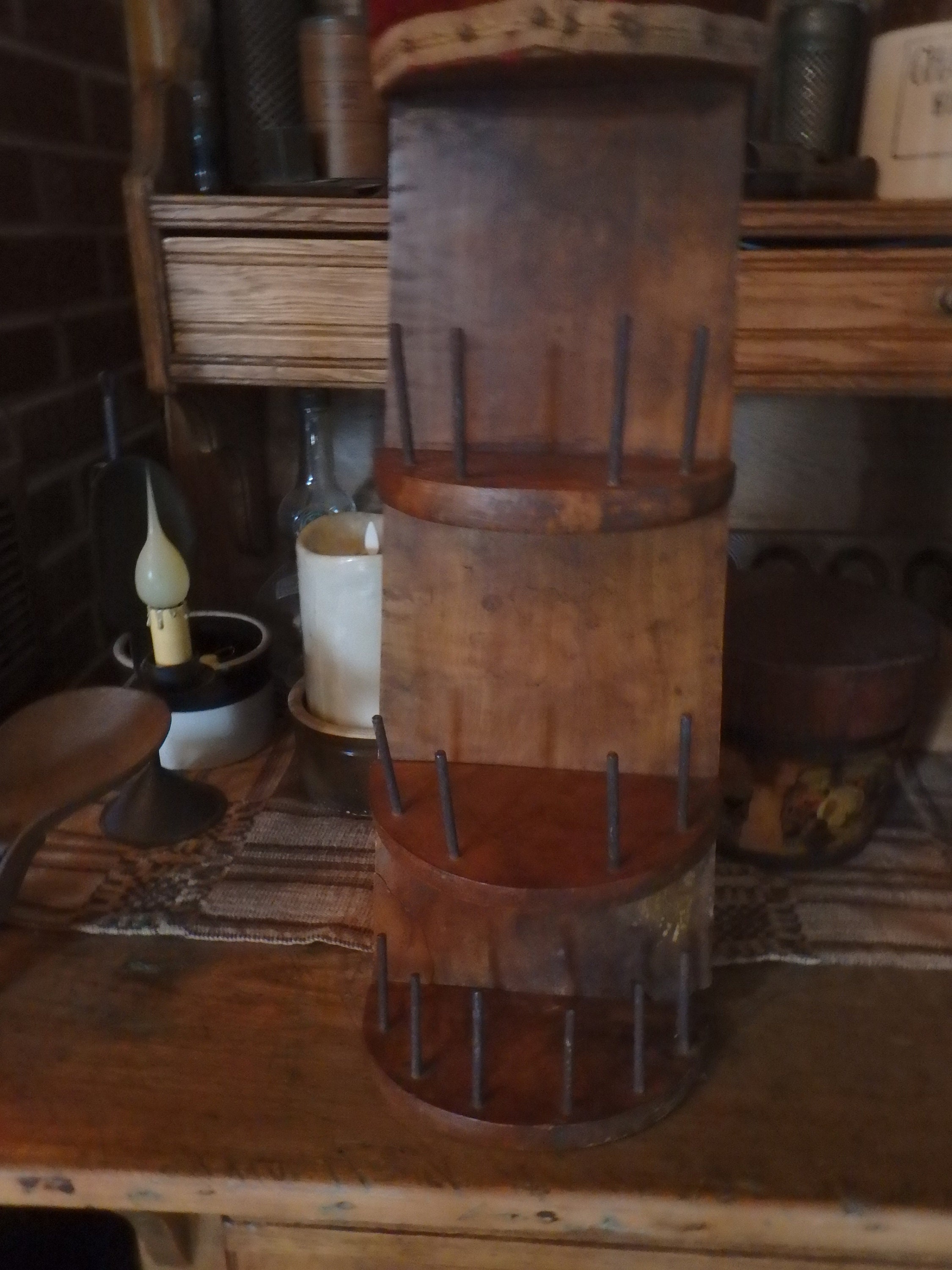 Antique Spool Holder Shelf - Etsy