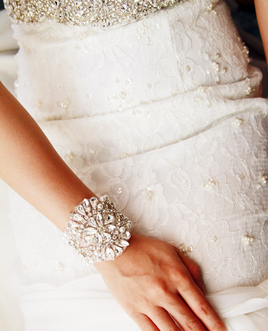 Bridal Bracelet Bridal Cuff Wedding Bracelet Wedding Cuff - Etsy