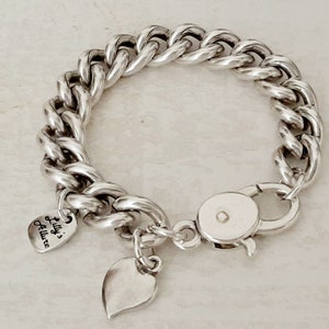 Chunky Chain Bracelet for Women Chunky Silver Bracelet Curb Solid Chain ...