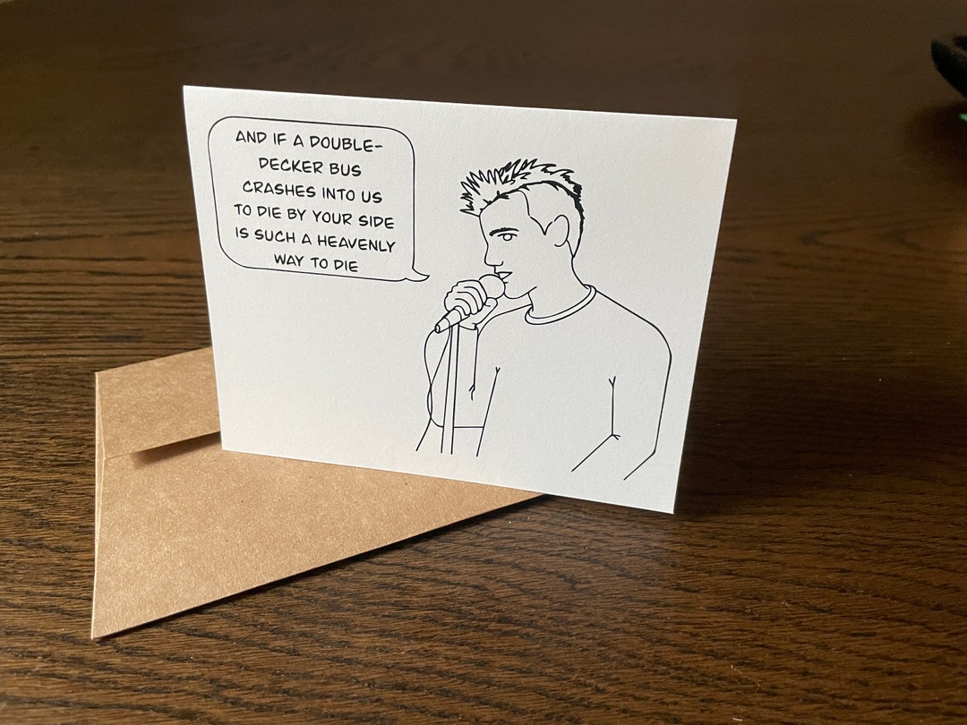 Lyrics Greeting Card the Smiths there is a Light That Never Goes Out ...