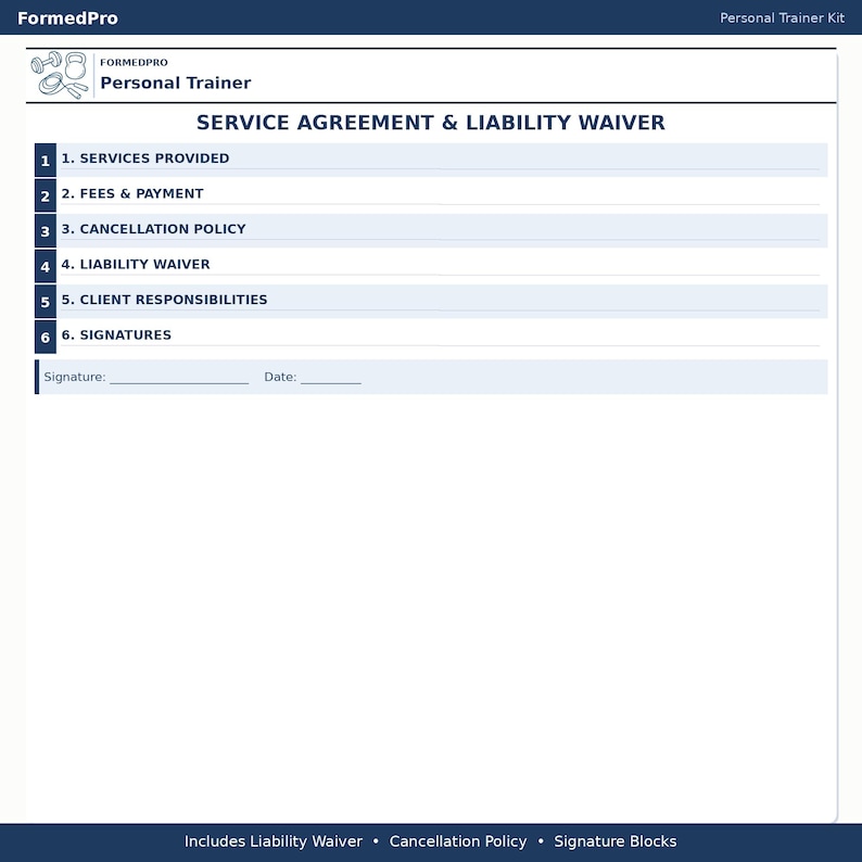 Personal Training Forms | Client Intake, Logs | Instant Download - Etsy