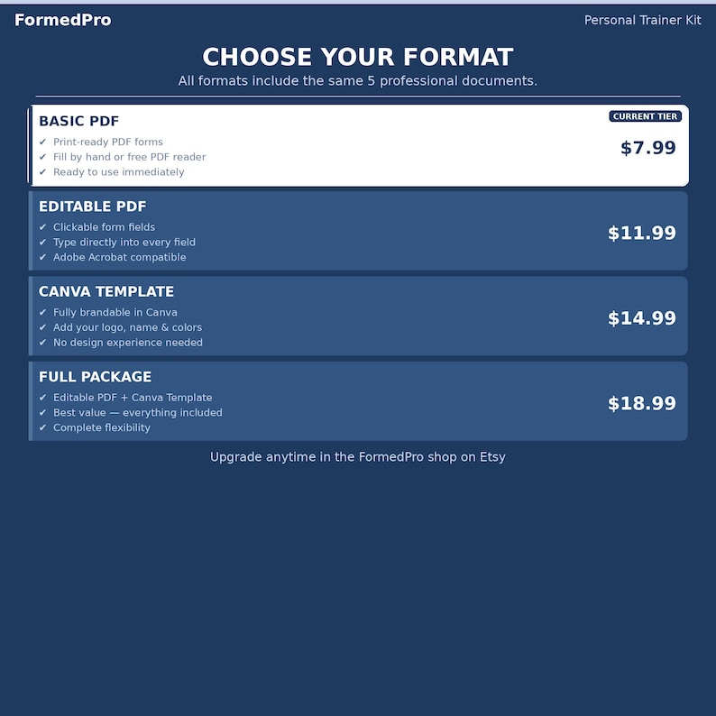 Personal Training Forms | Client Intake, Logs | Instant Download - Etsy