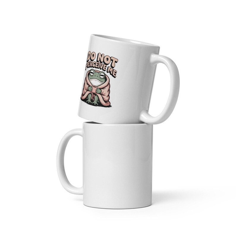 Do Not Perceive Me Frog Mug — Funny ADHD Coffee Cup, Neurodivergent ...