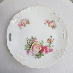 Vintage Pink Roses Plate Dish Shabby Cottage Style Display - Etsy