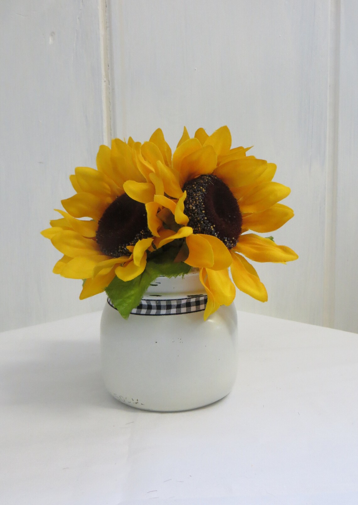 Sunflower Mason Jar Rustic Home Tiered Tray Decorfarmhouse - Etsy