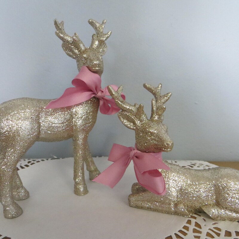 Gold Deer Figurines - Etsy