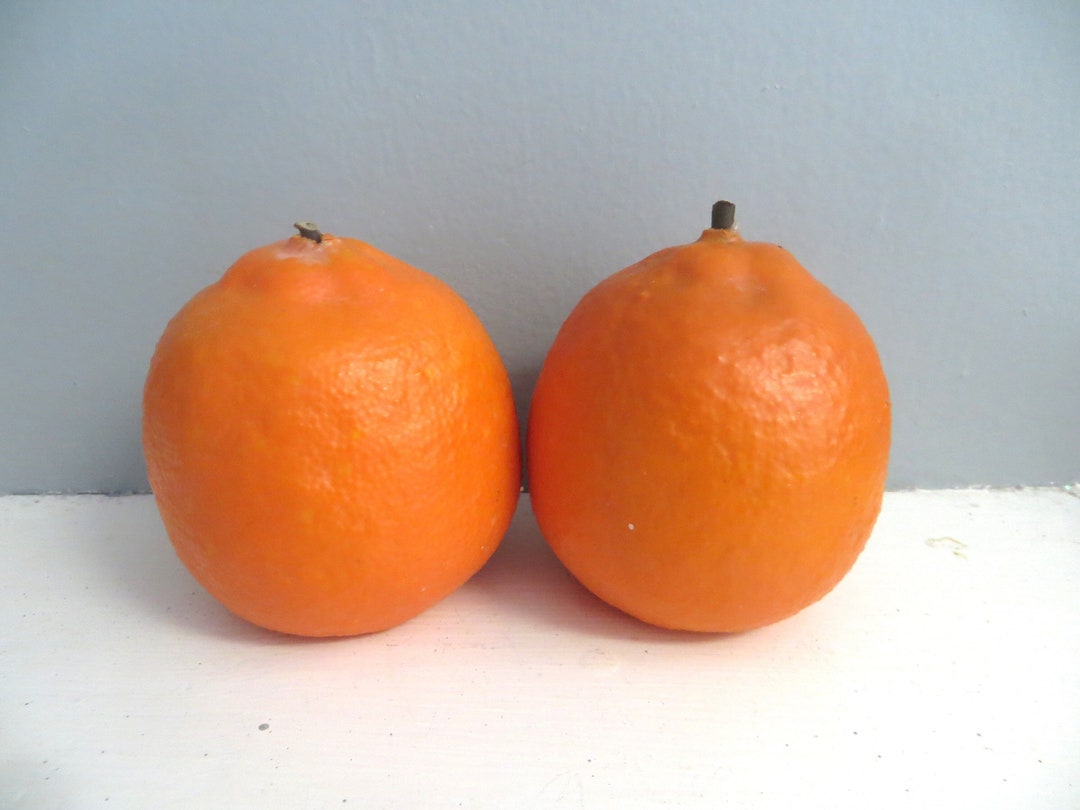 Artificial Oranges, 2-piece Set, Large, 4," Realistic Oranges, Kitchen ...