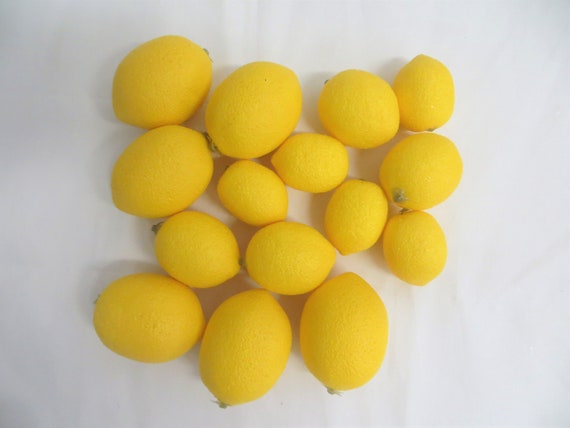 Small Artificial Lemons Fake Faux Mini Lemons Fruit Jar - Etsy