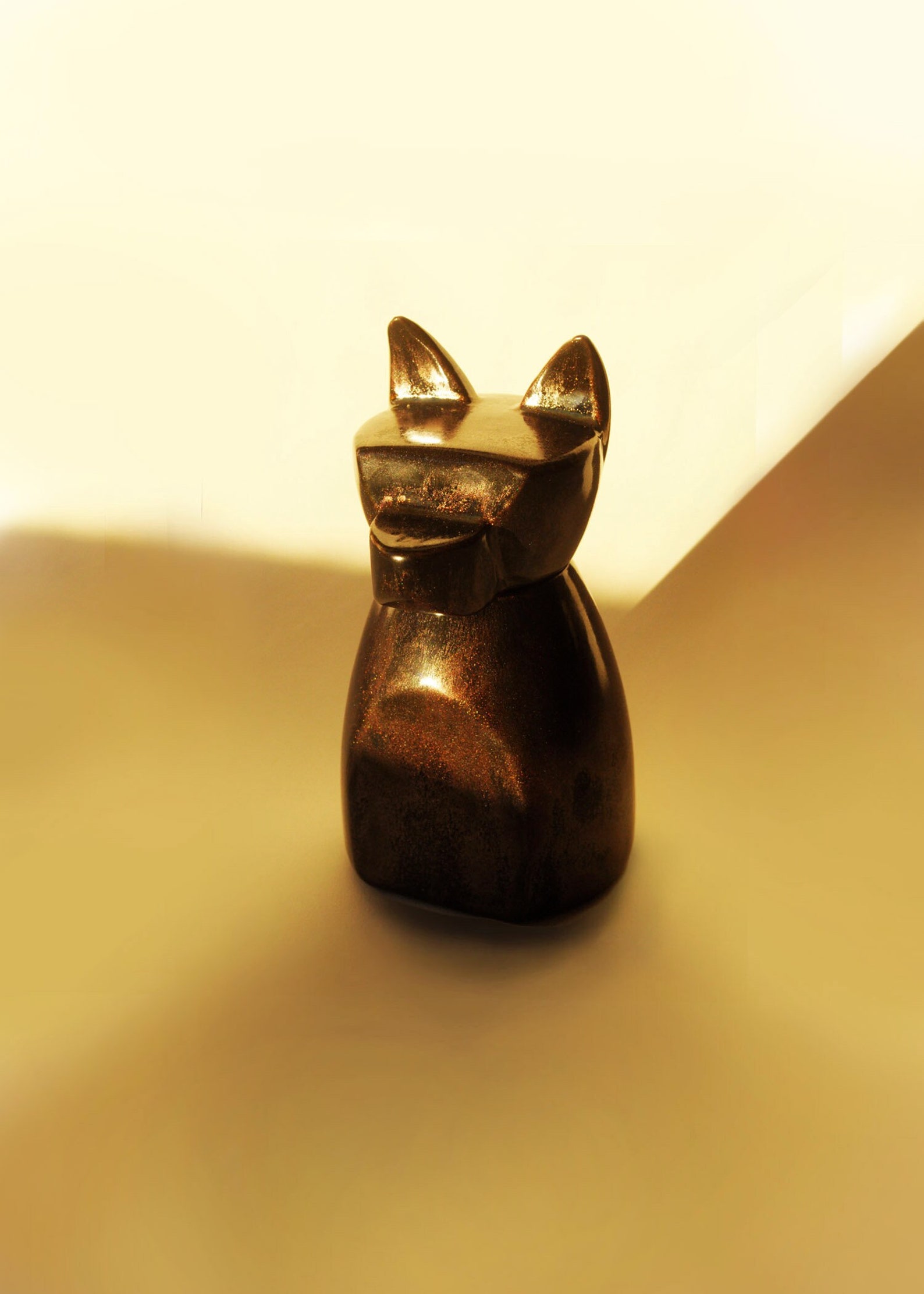 Small Anubis Dog Urn Black Copper - Etsy
