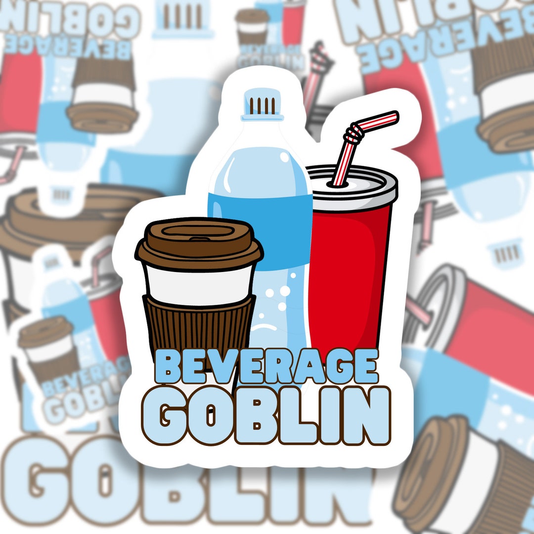 Beverage Goblin Sticker, Waterproof Sticker for Water Bottle, Laptop ...