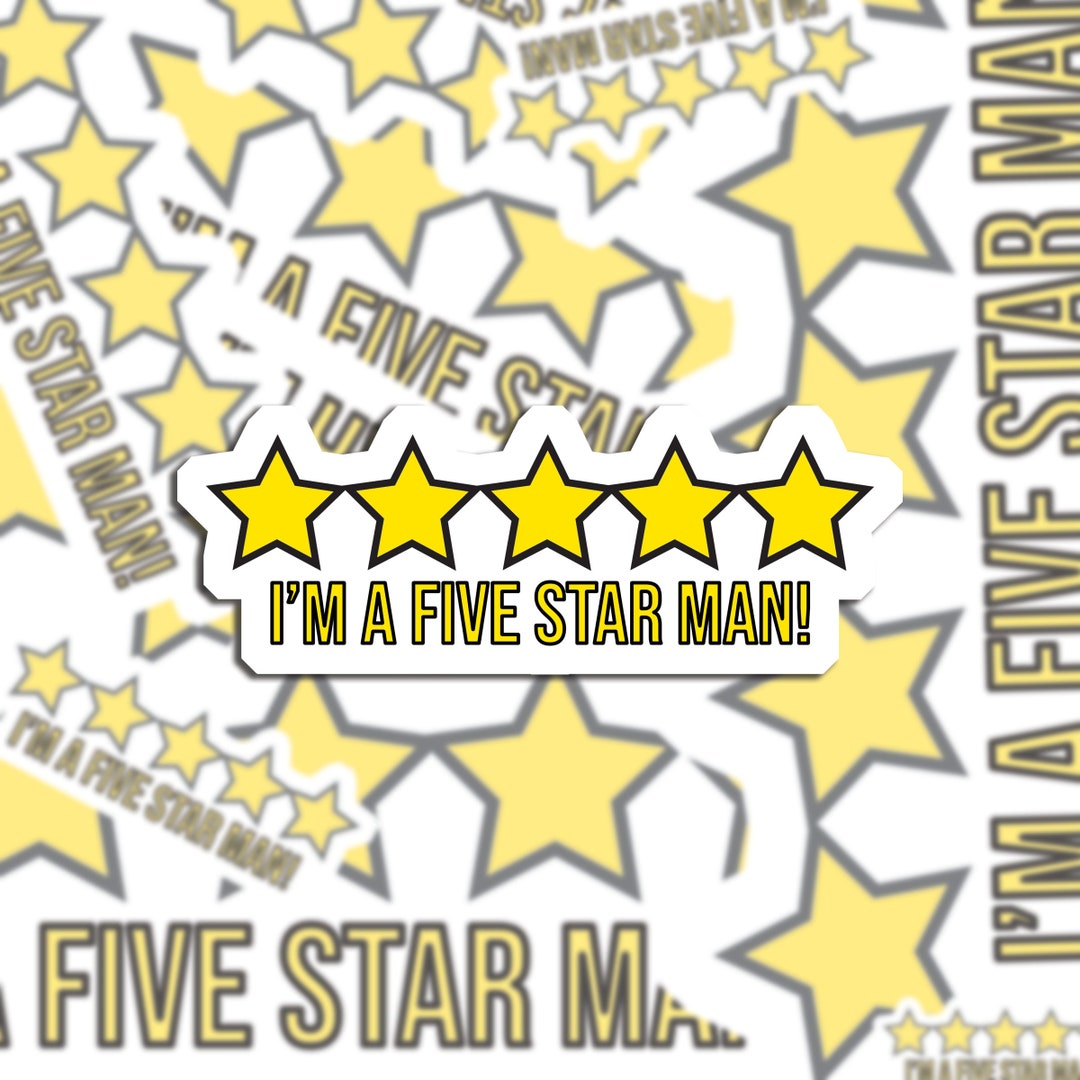 Five Star Man Sticker Always Sunny Sticker Dennis Reynolds Water Bottle ...