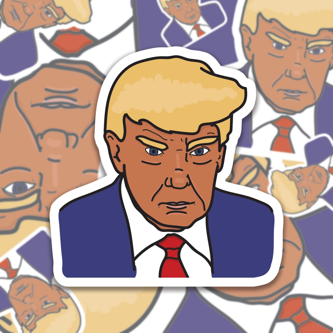 Donald Trump Mugshot Sticker Water Bottle Sticker for Water Bottles ...