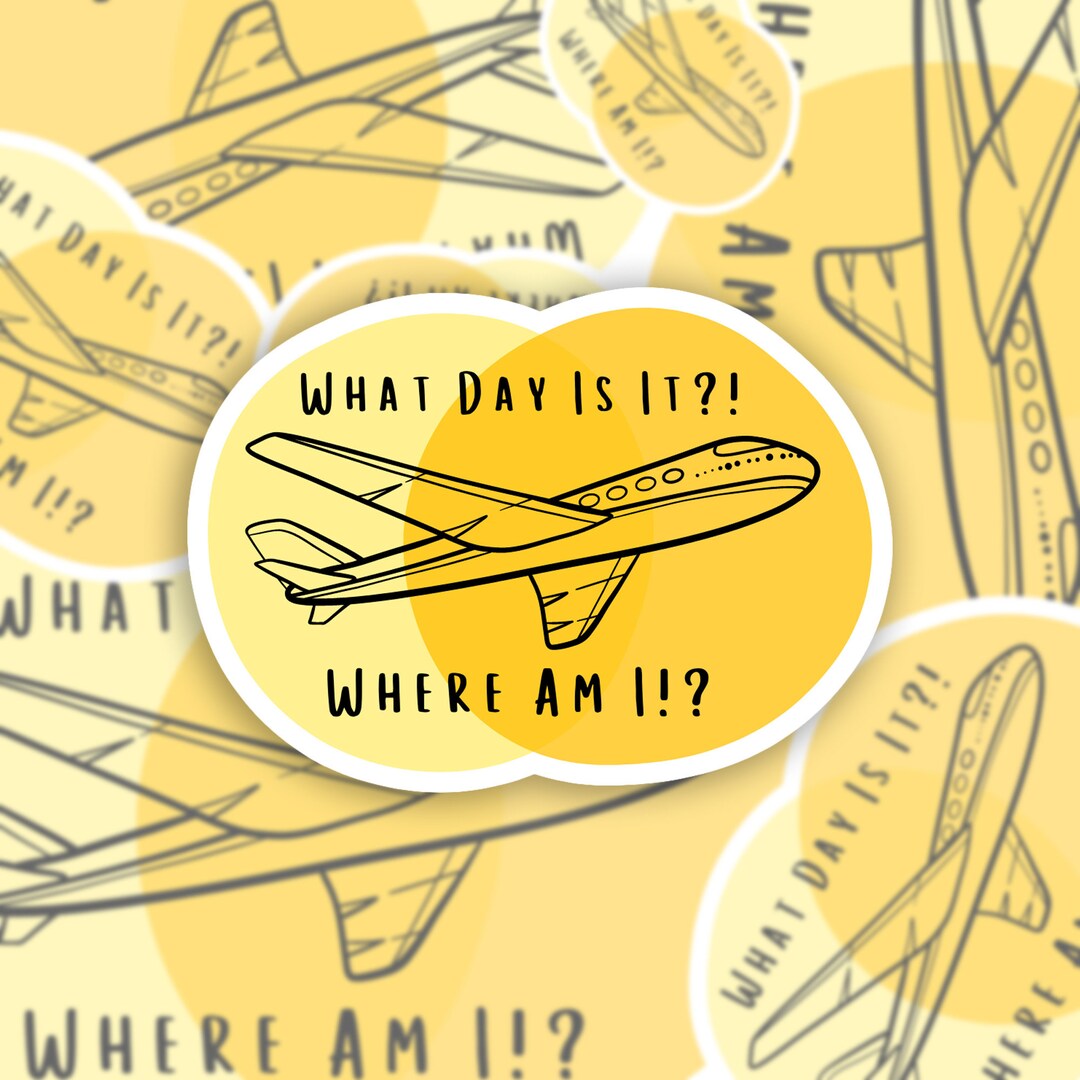 Funny Sticker for Flight Attendant, Airline Sticker for Water Bottle ...