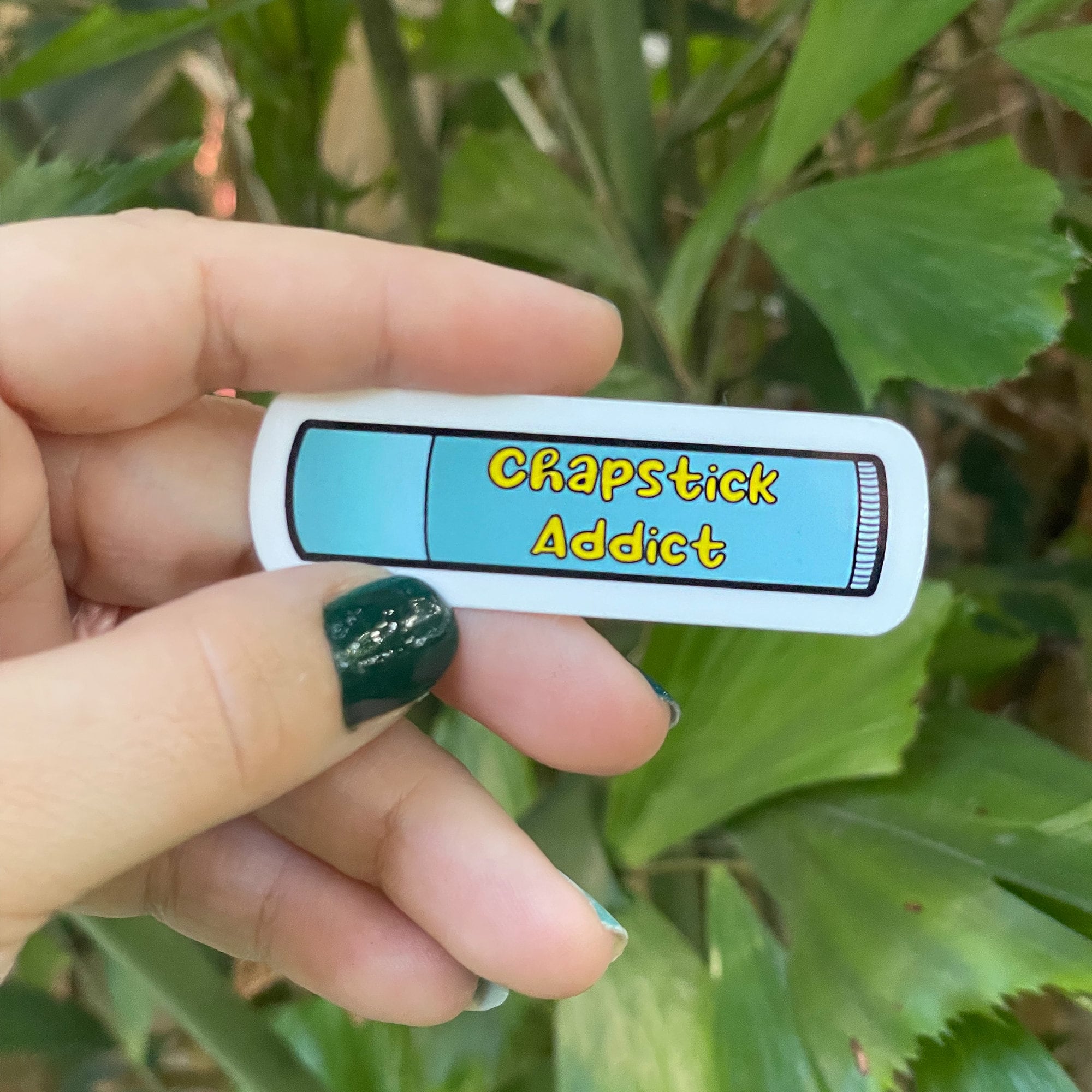 Chapstick Addict Laminated Vinyl Sticker for Water Bottles, Waterproof ...