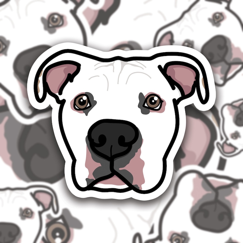 Custom Dog Sticker Hand Drawn Dog Face Sticker Personalized Dog Drawing ...