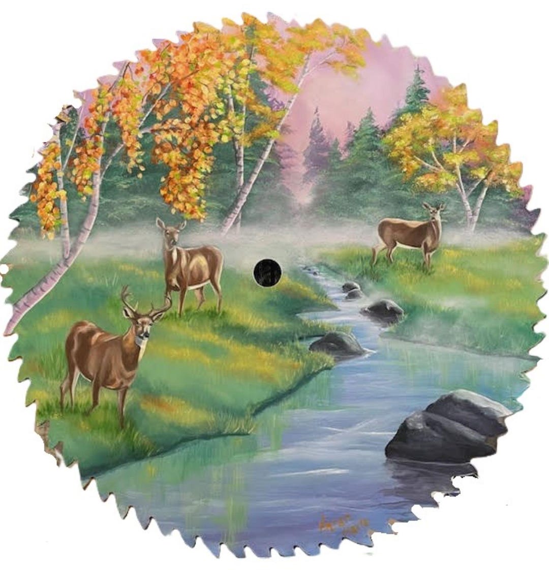 Custom Hand-painted Saw Blades With Your Unique Scene,wildlife ...