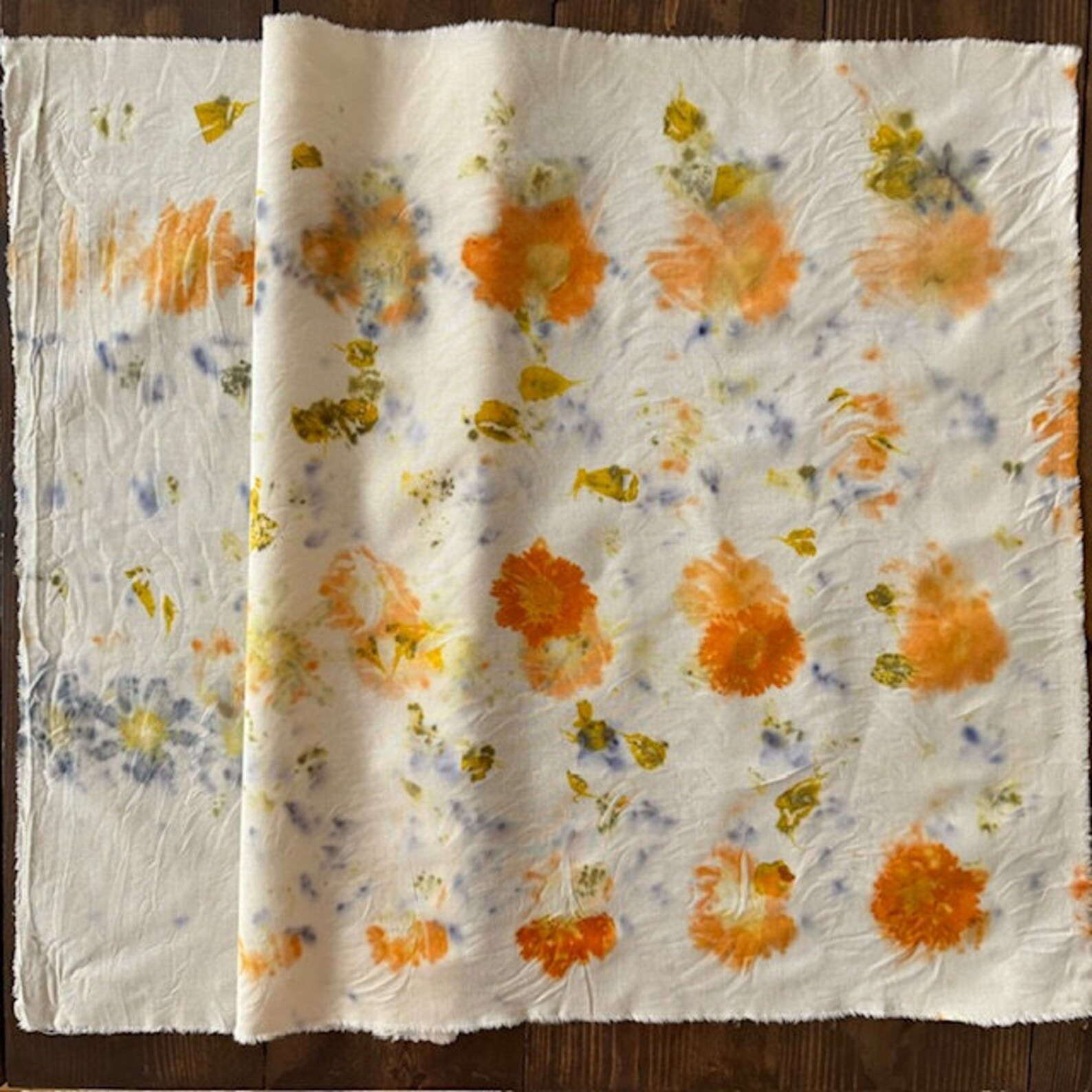 Natural Dye Fat Quarter - June Dye Garden - Etsy
