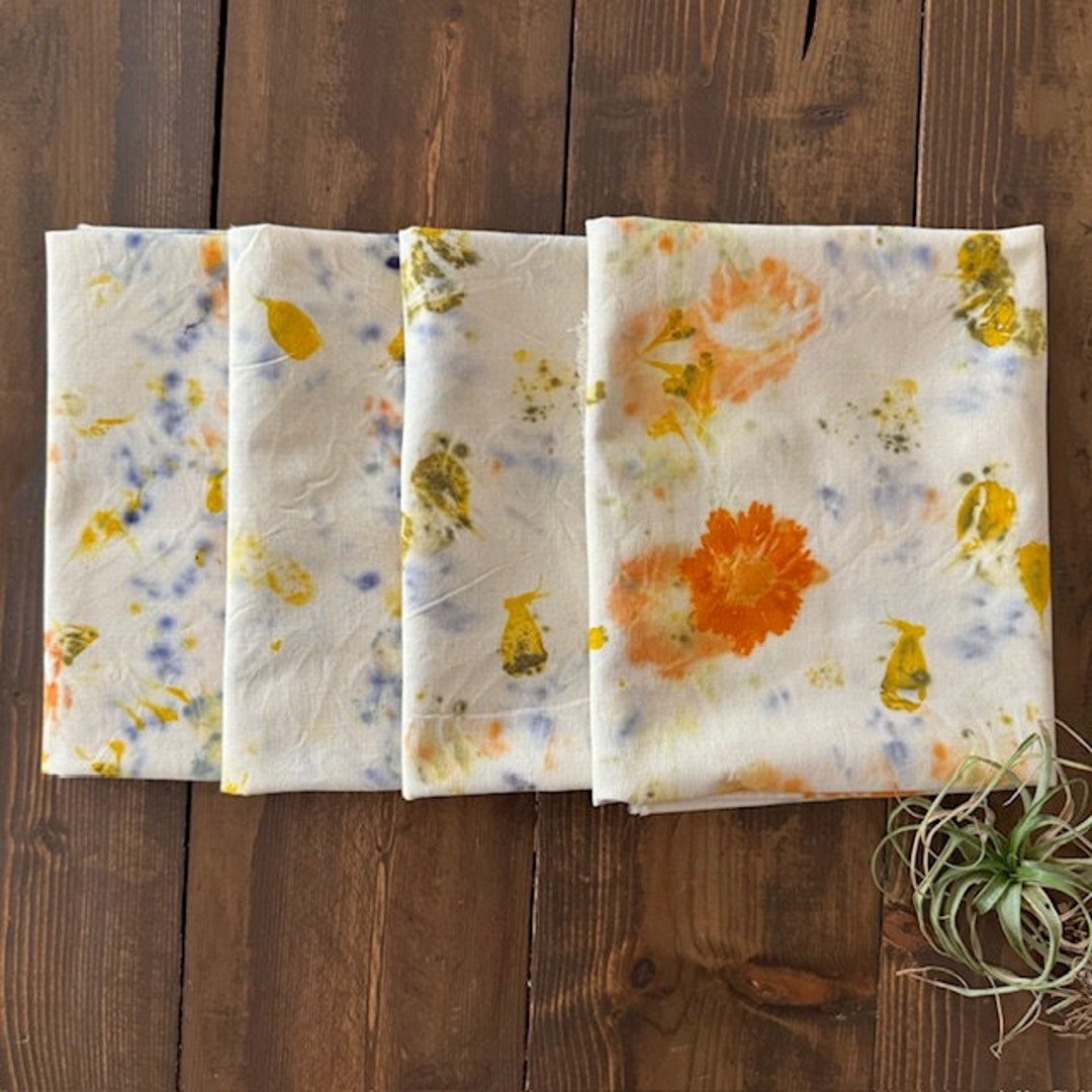 Natural Dye Fat Quarter - June Dye Garden - Etsy
