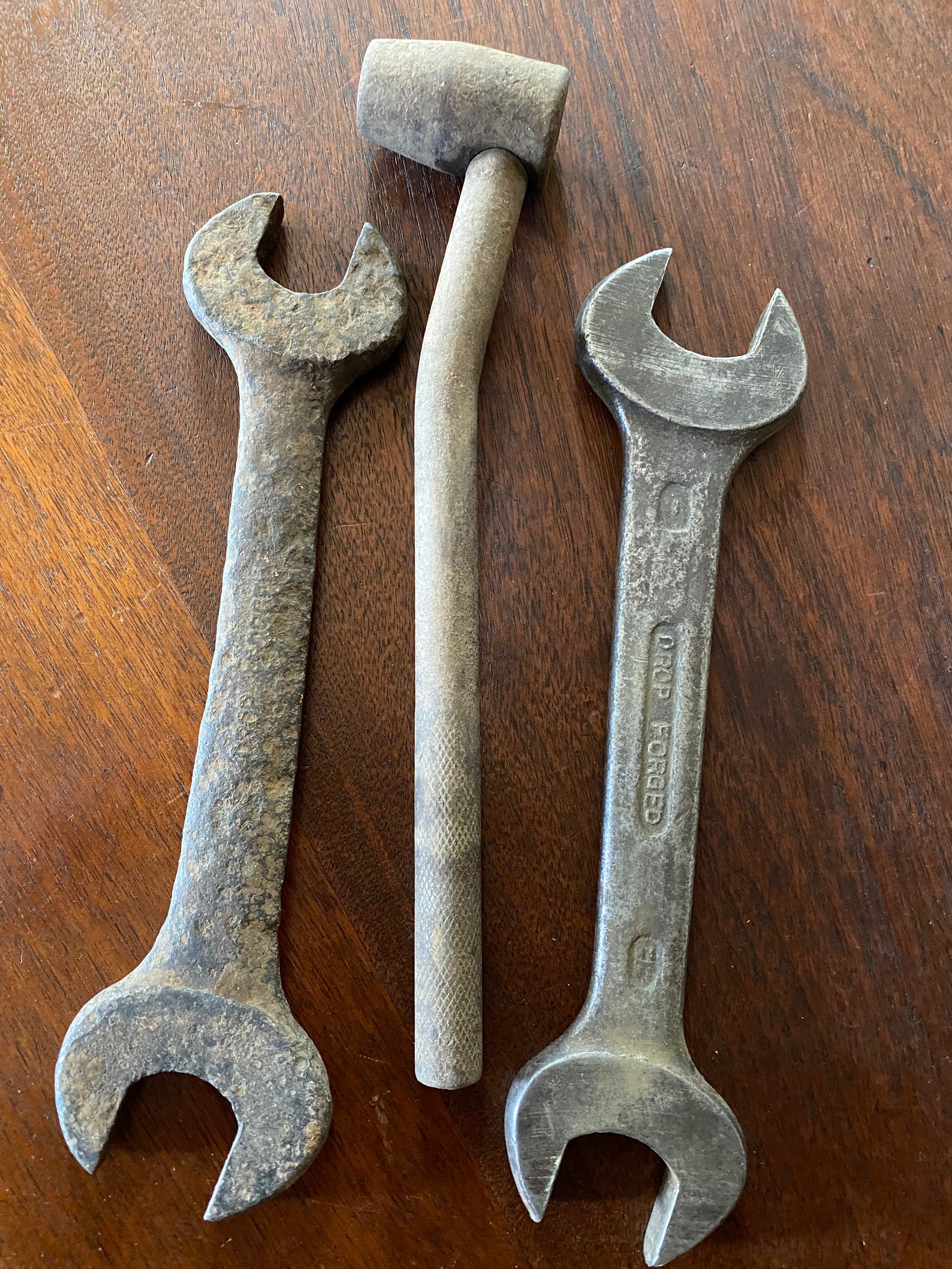 3 Antique Wrenches, Open End Wrench, Drop Forged, 9 Inch Length, Box ...