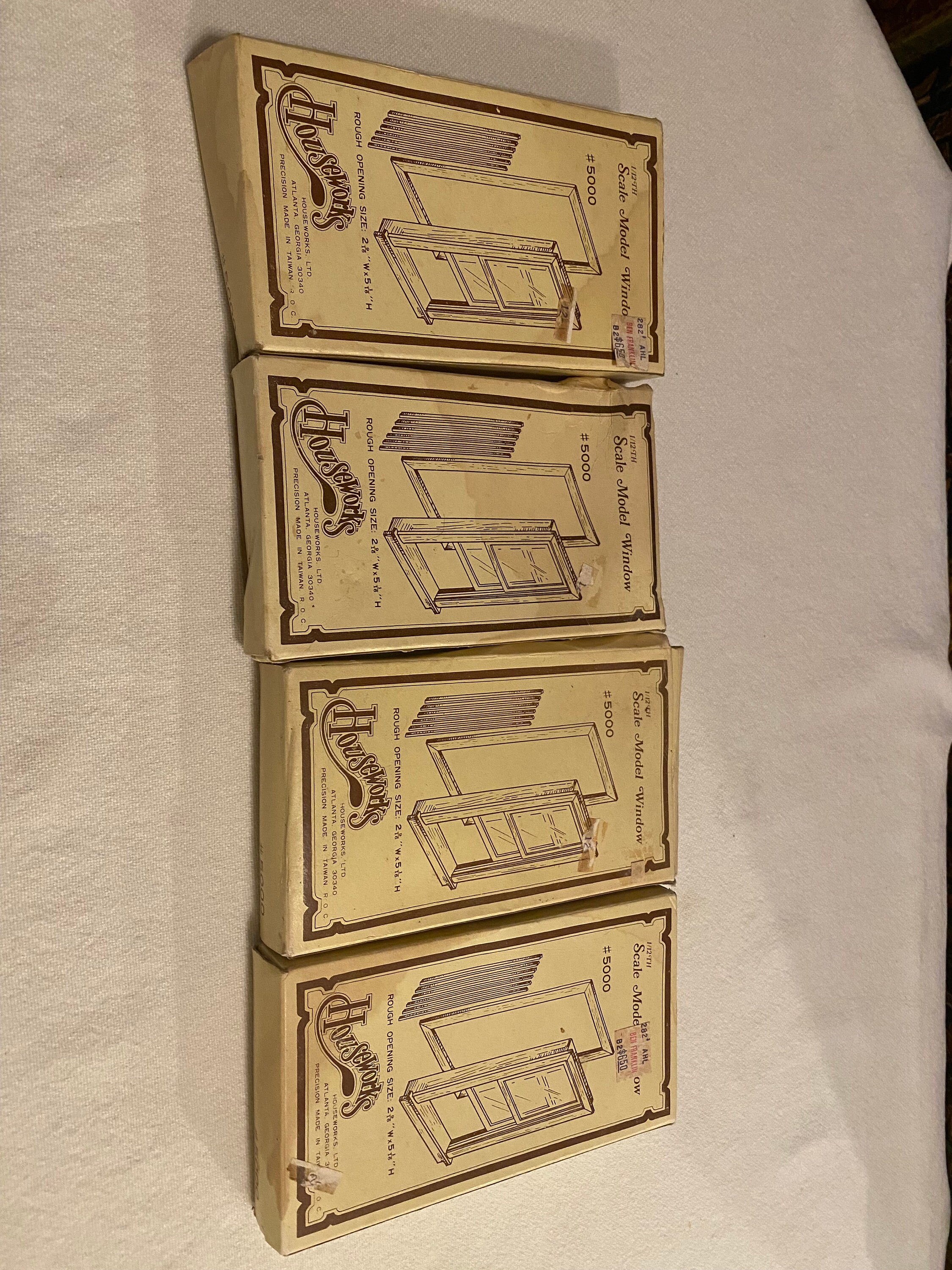 Houseworks Wooden Windows, Dollhouse Miniature, Vintage, Lot of 4 ...