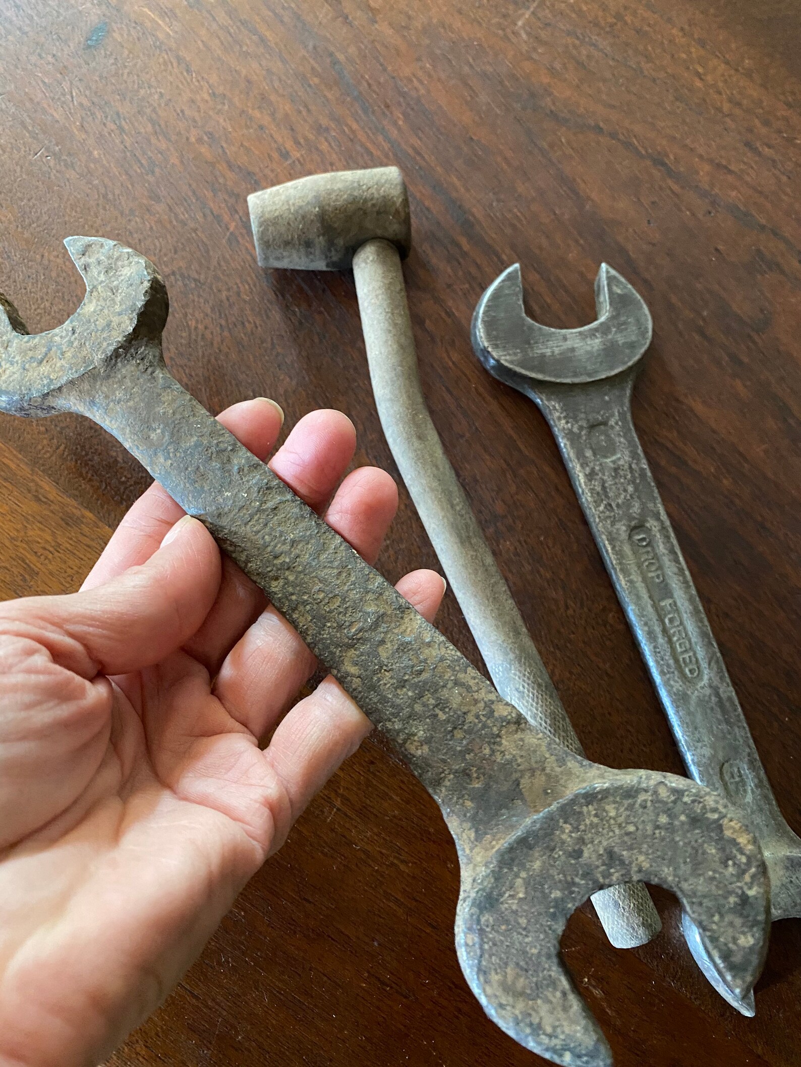 3 Antique Wrenches, Open End Wrench, Drop Forged, 9 Inch Length, Box ...