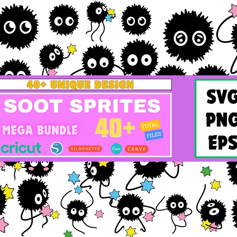Soot Sprite Svg and Png - Etsy