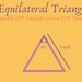 Printable Equilateral Triangle EPP Template Instant PDF Download - Etsy