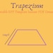 Printable Trapezium EPP Template Instant PDF Download - Etsy