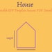 Printable Pentagon House EPP Template PDF Instant Download - Etsy