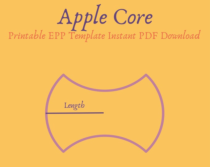 Printable Applecore EPP Template Instant PDF Download - Etsy