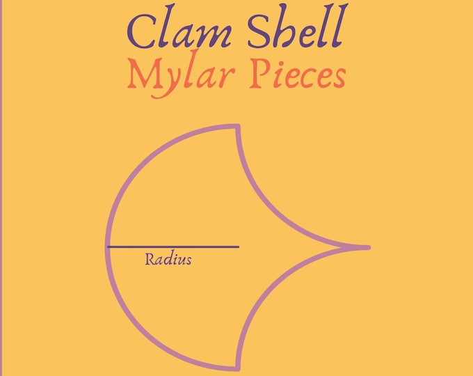 Pre-cut Clam Shell Mylar Pieces EPP English Paper Piecing Templates - Etsy