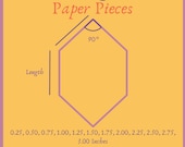 Pre-cut 90 Degree Hexagon Paper Pieces EPP English Paper - Etsy