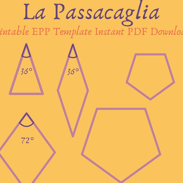 Printable Trapezium EPP Template Instant PDF Download - Etsy