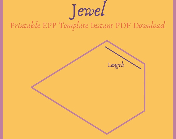 Printable Jewel EPP Template Instant PDF Download - Etsy