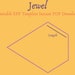 Printable Jewel EPP Template Instant PDF Download - Etsy Canada