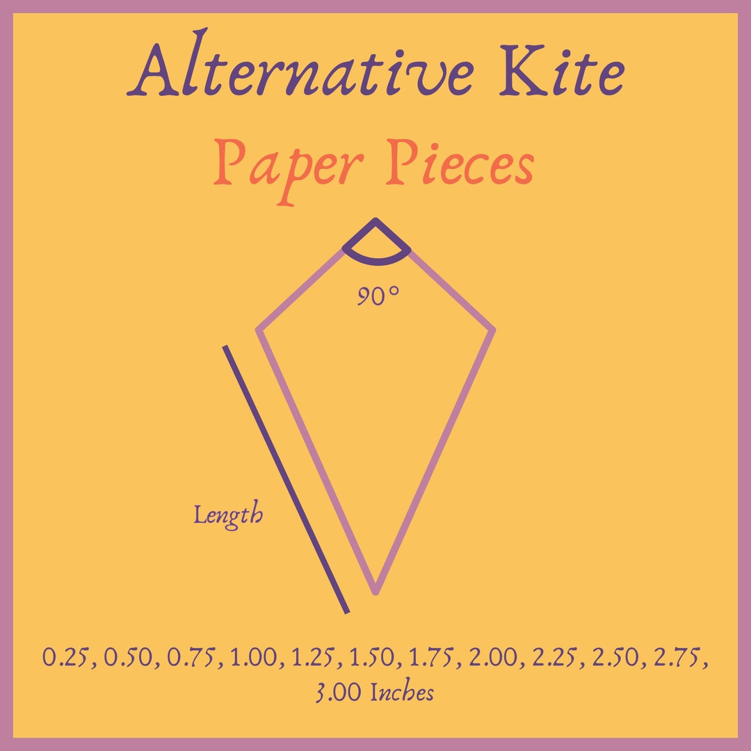 Pre-cut 90 Degree Alternative Kite Paper Pieces EPP English Paper ...