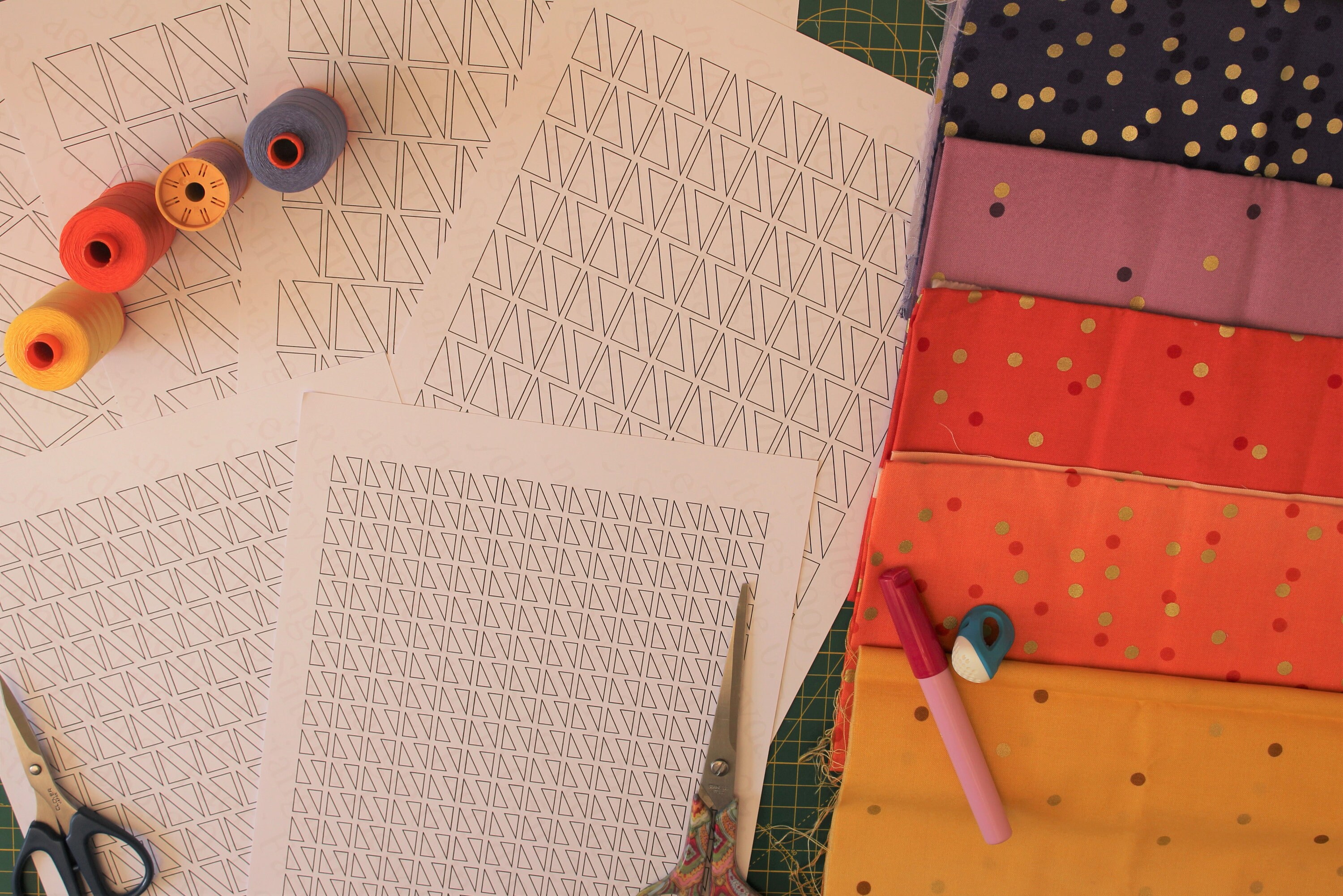 Printable 30/60/90 Degree Triangle EPP Template Instant PDF Download - Etsy